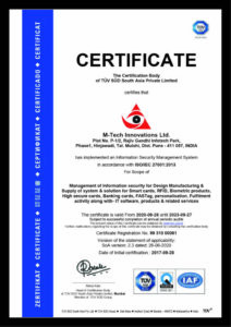 Certificates - M-Tech Innovations Ltd